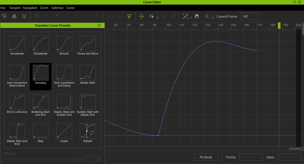 Why can’t I manipulate the curve tangents for the keys inside the Curve Editor?